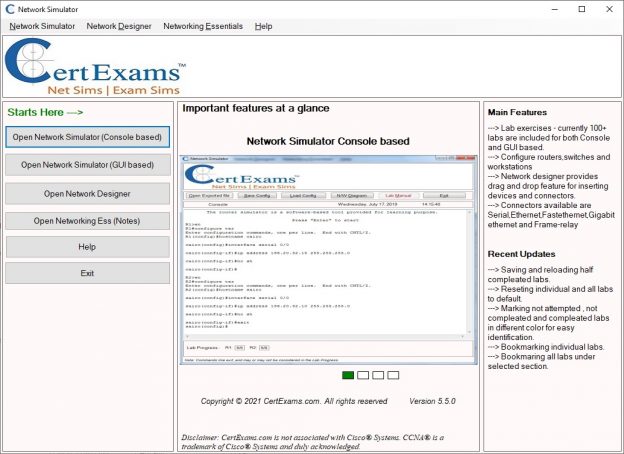 CCNA Exam Simulator with Network Simulator – CertExams Blog