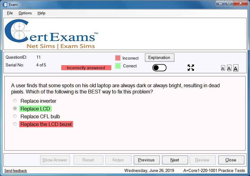 A+™ Exam Simulator with Labsim – CertExams Blog