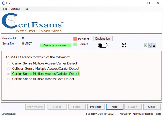 Network+ Practice Tests With Labsim – CertExams Blog