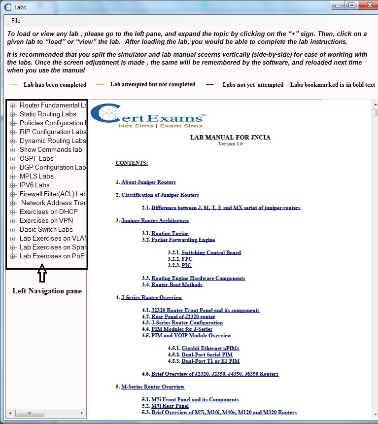 About Juniper Network Simulator Navigation – CertExams Blog