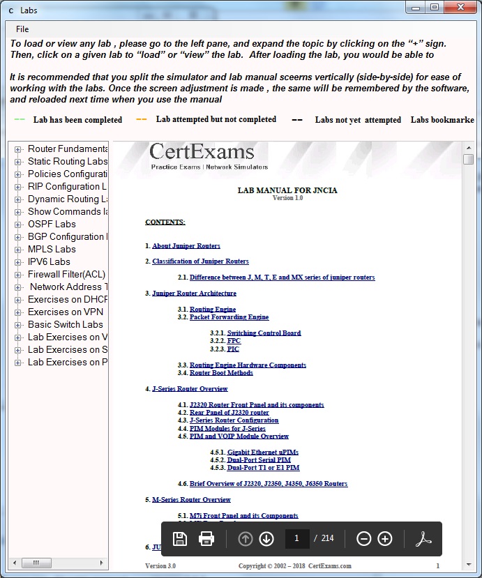 Network Simulator with Designer for Juniper JNCIA with Exam Simulator ...