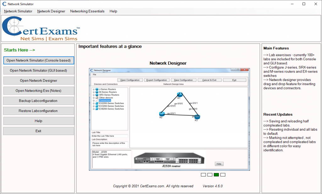 About Juniper Network Simulator Navigation – CertExams Blog
