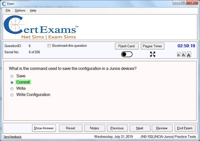 Network Simulator with Designer for Juniper JNCIA with Exam Simulator ...