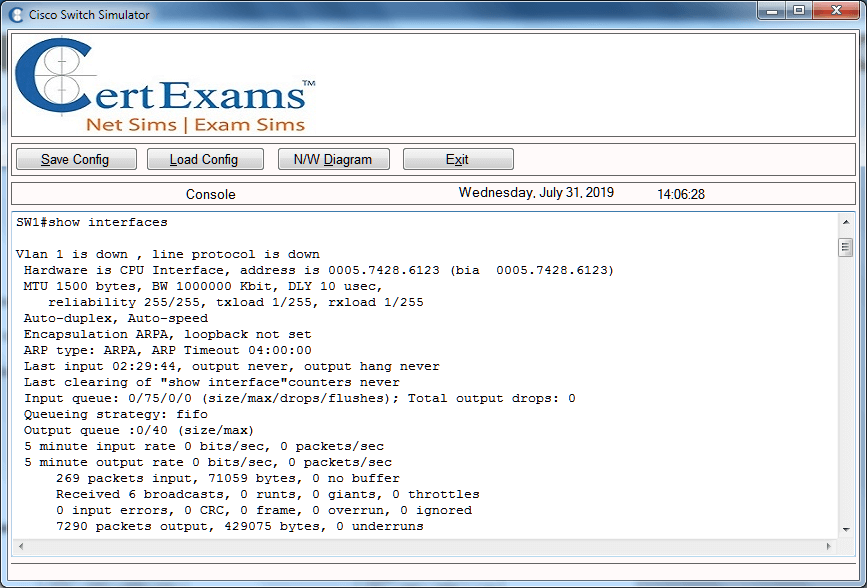 Switch Network Simulator CertExams.com – CertExams Blog