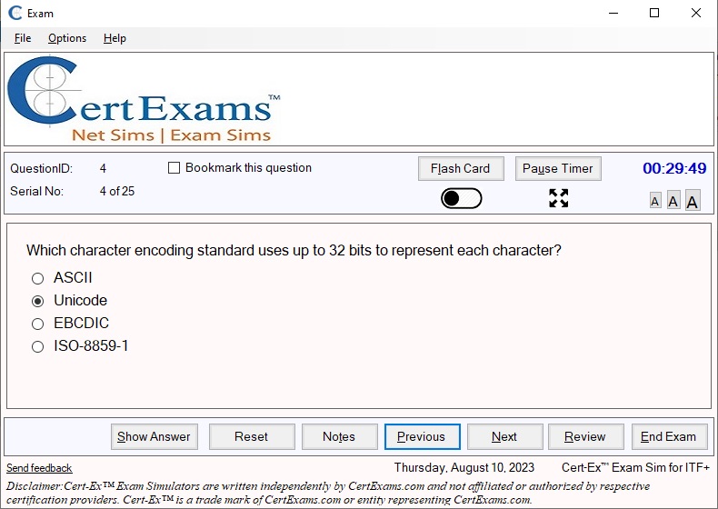 Cert-Ex™ Exam Simulator for IT Fundamentals FCO-U61 Download